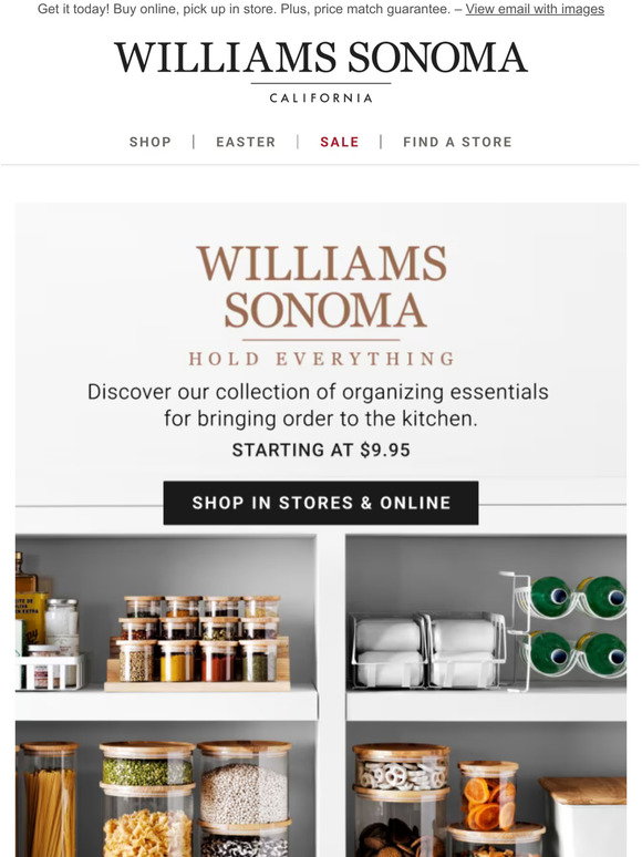 Williams-Sonoma: 7 ways to simplify kitchen storage | Milled