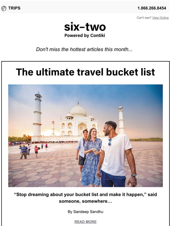 Contiki: The ultimate travel bucket list | Milled