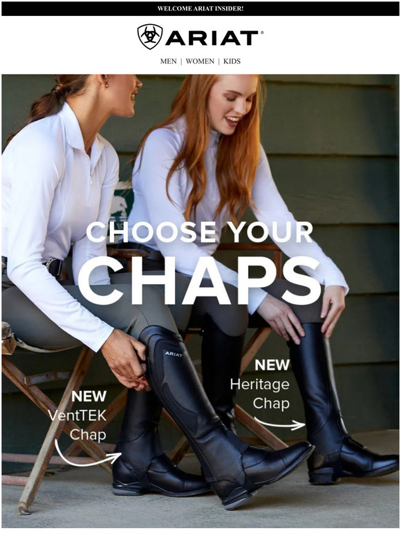 Ariat International, Inc.: New Half Chaps Are Here | Milled