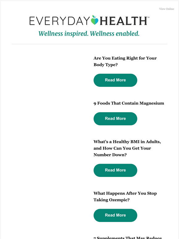 Everyday Health: Are You Eating Right for Your Body Type? | Milled