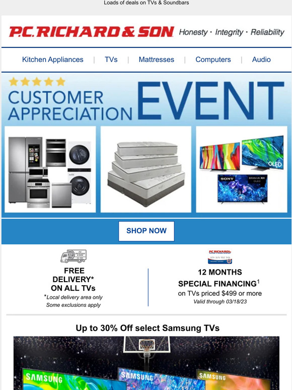 PC Richard & Son: ★Customer Appreciation is what we're all about! | Milled