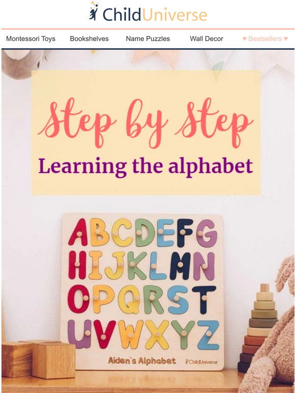 ChildUniverse: Step by Step 👶 Playing the alphabet game. | Milled
