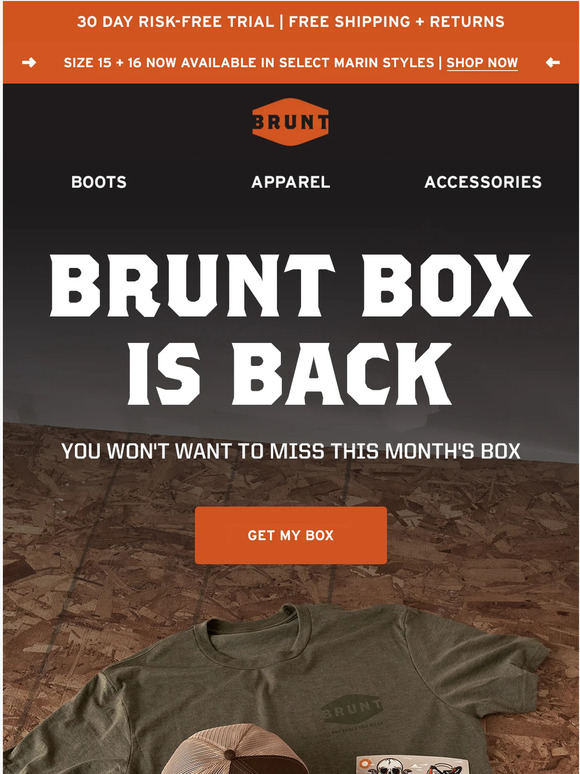 BRUNT Workwear: THE BRUNT BOX RETURNS | Milled