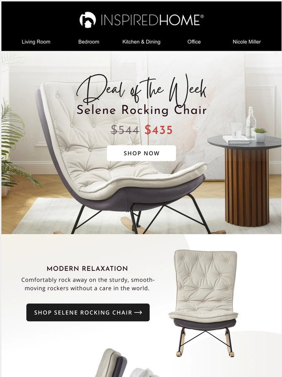 Inspired Home: Deal of the Week: Selene Rocking Chair | Milled