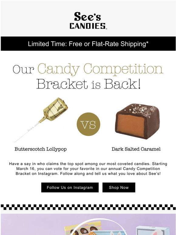 See's Candies: 📣 New Season: Our Candy Competition! 🏀 | Milled