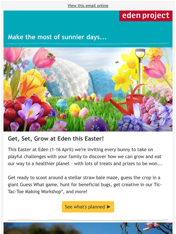 Eden Project: Spring into adventure at Eden 💐🌸 | Milled