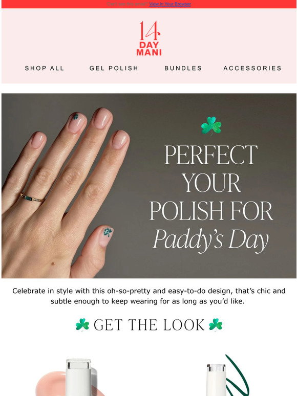 14 Day Manicure: Polish Up Your Paddy's Day Mani! ☘️ | Milled