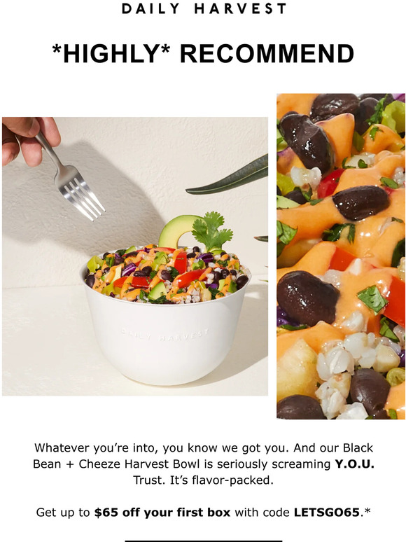 Daily Harvest Email Newsletters: Shop Sales, Discounts, and Coupon Codes