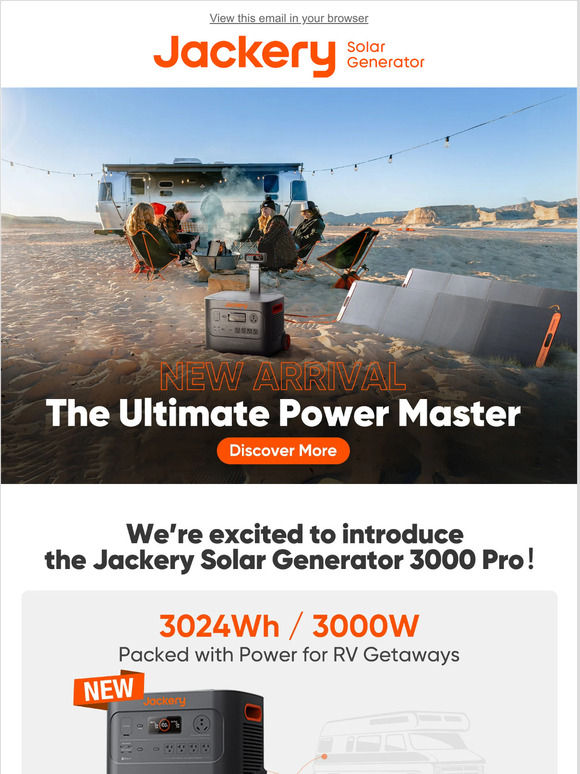 Jackery: New Arrival: Jackery Solar Generator 3000 Pro | Milled