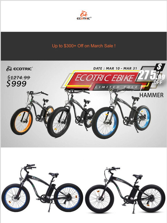 Ecotric: Ecotric Ebike brings March's biggest special offer. Check them ...