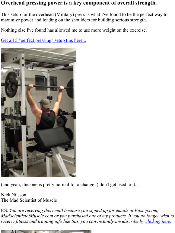FitStep: 5 tips for the perfect power-building overhead press... | Milled
