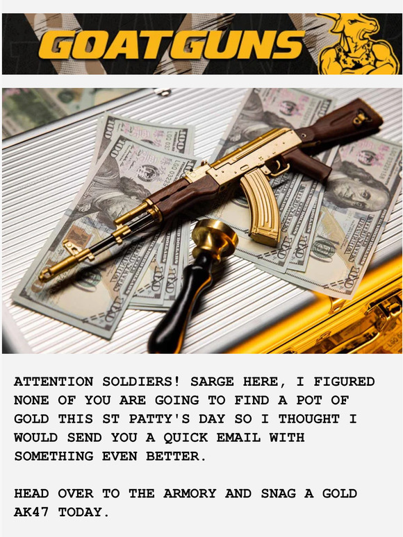 GoatGuns: The Gold Standard | Milled