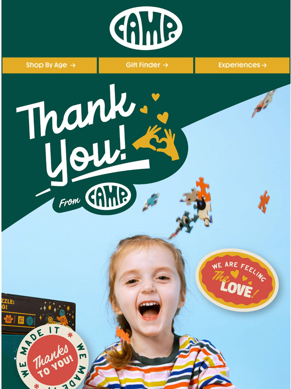 CAMP: A Thank You Note From CAMP | Milled