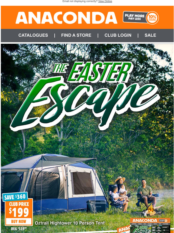 Anaconda: Easter Escape Sale - New Catalogue Out Now! | Milled
