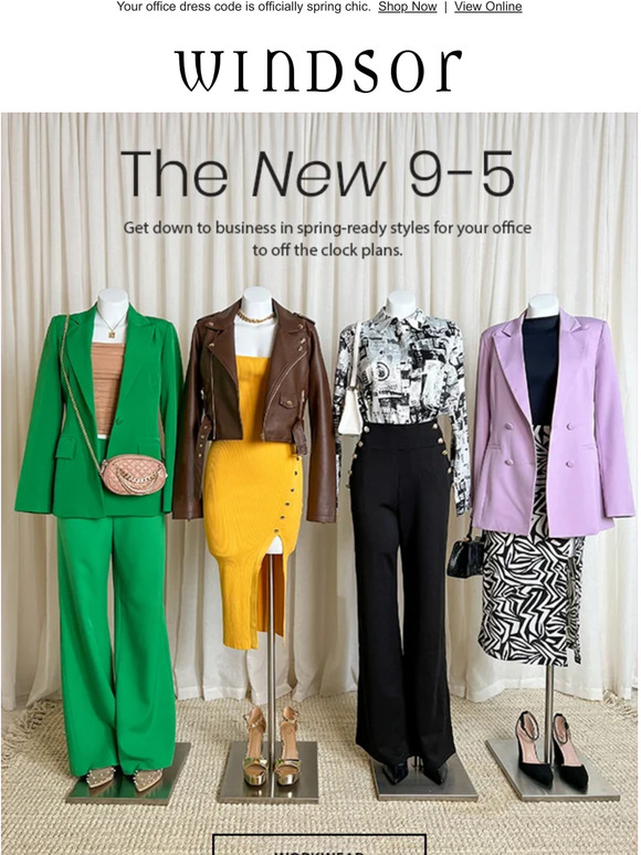Windsor Fashions: The New 9-5 🕘 | Milled