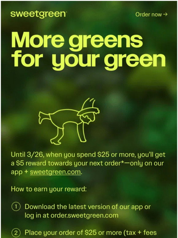 Sweetgreen: We’re giving you $5 | Milled