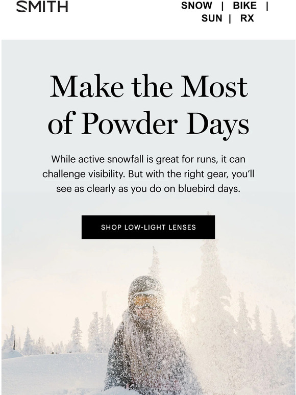 Smith Optics: Get More Runs in on Powder Days | Milled