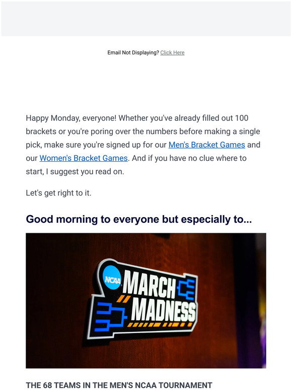 CBS Sports: It's time to fill out your NCAA Tournament bracket! | Milled