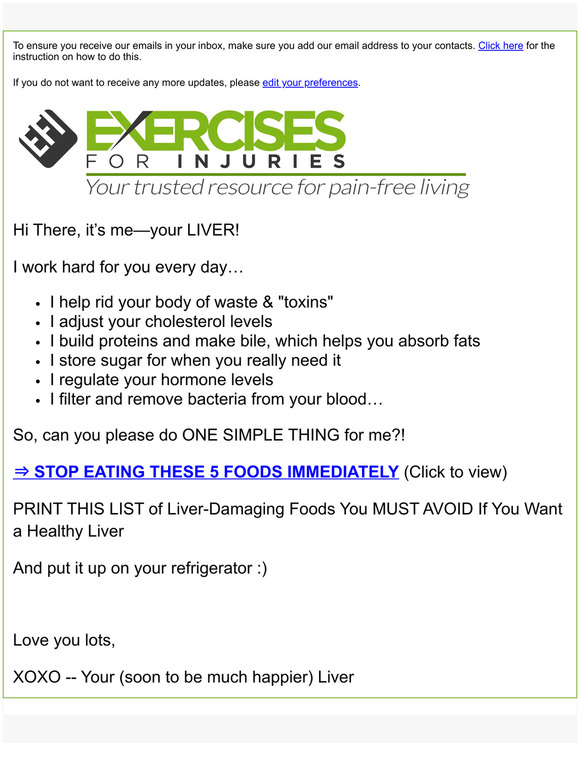 Exercises For Injuries: these 5 foods can do IRREVERSIBLE damage | Milled