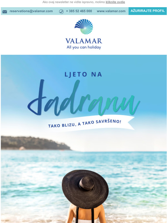 Valamar.com: 100 dana do ljetnog odmora na moru! | Milled