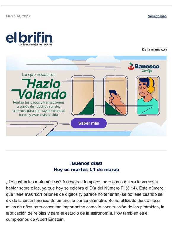 El Brifin: Carta y pi son cuatro | Milled