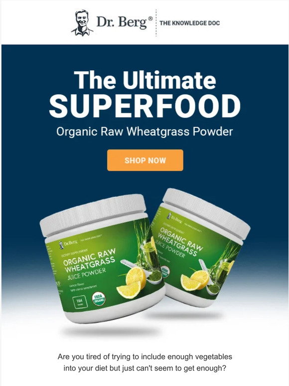 Dr. Berg: 12 Amazing Benefits of Wheatgrass Powder | Milled