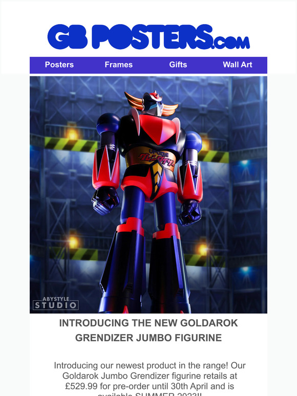 GB Posters: NEW!💥 GRENDIZER JUMBO FIGURINE💥 | Milled