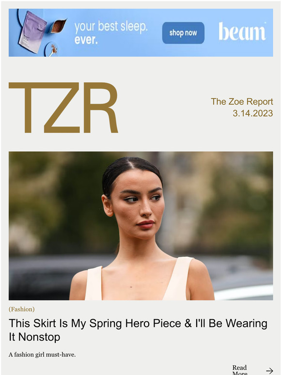 The Zoe Report: This Skirt Is My Spring Hero Piece & I'll Be Wearing It ...