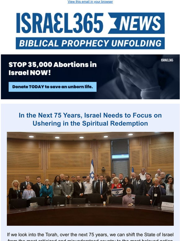 Israel365: In the Next 75 Years, Israel Needs to Focus on Ushering in ...