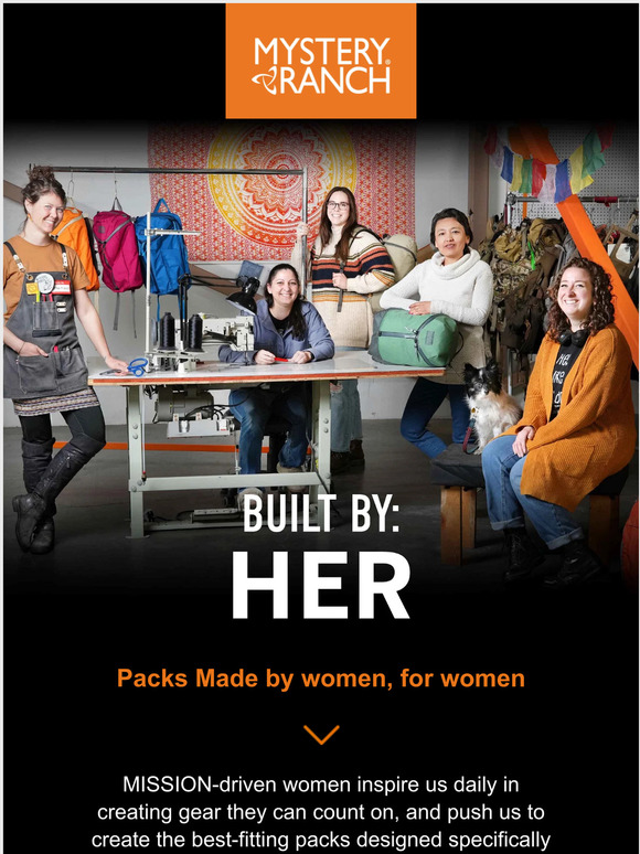 Mystery Ranch: BUILT BY HER | BUILT FOR HER | Milled