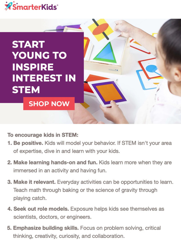 SmarterKids.com: 5 ways to inspire kids in STEM | Milled