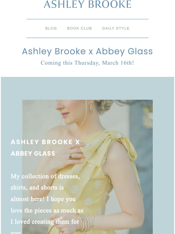 Ashley Brooke Designs: Introducing Ashley Brooke x Abbey Glass! 🌼 | Milled