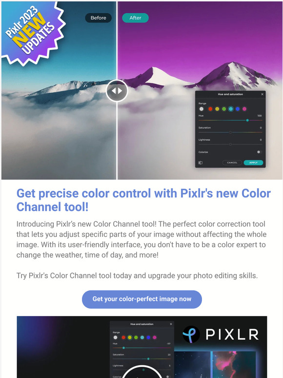 Pixlr: Get precise color control with Pixlr's new Color Channel tool ...