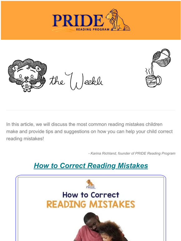 PRIDE Reading Program: 📖 How to Correct Reading Mistakes | Milled