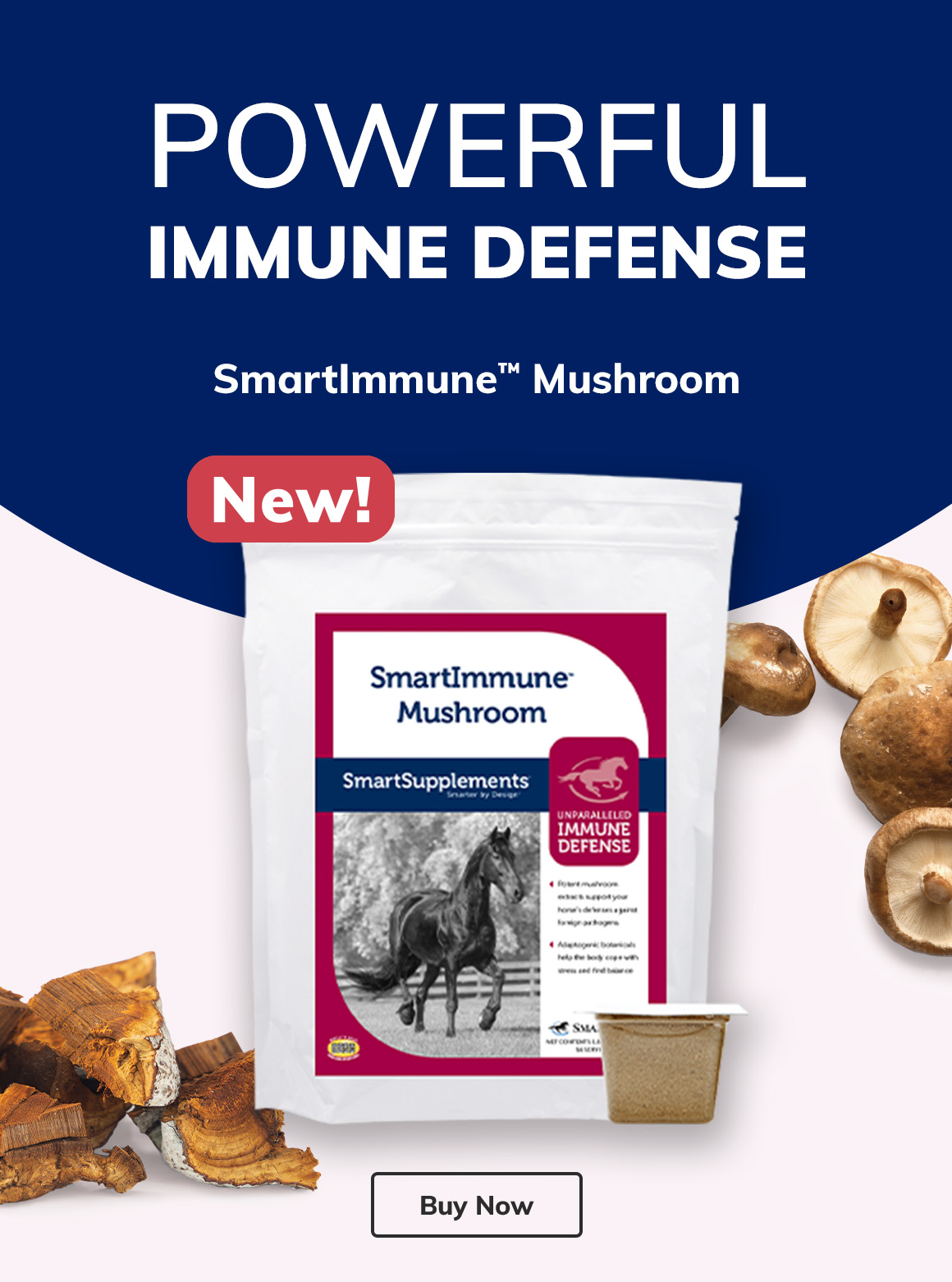 SmartPak Equine: Introducing! SmartImmune Mushroom | Milled