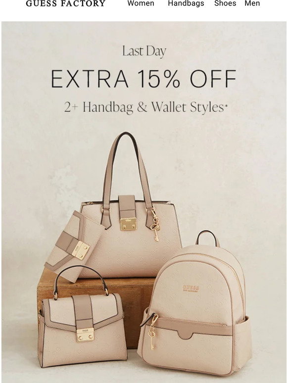 Guess: Extra 15% Off Handbags | Ends Today | Milled