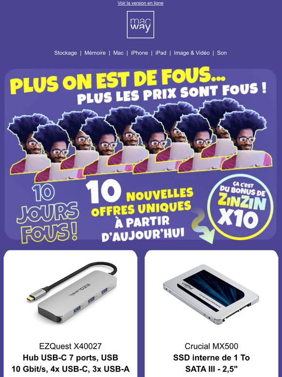 MacWay: 10 Jours Fous 🤯 10 Offres Exceptionnelles | Milled