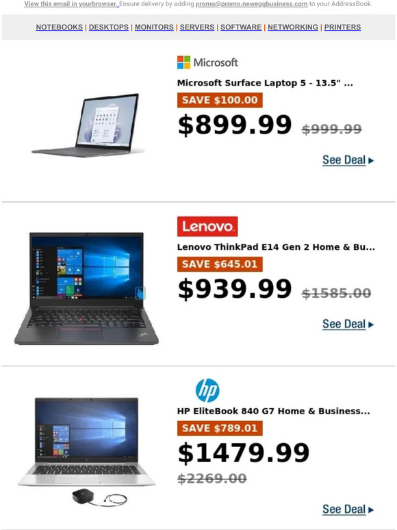 Newegg Business: 🔥 Save $789 on HP EliteBook 840 G7 Home & Business ...