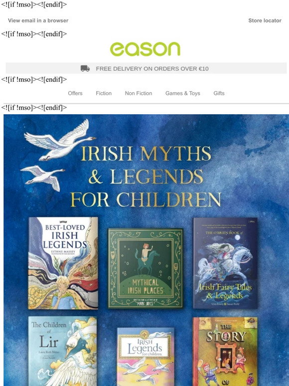 Easons: Discover Irish myths and legends for children | Milled