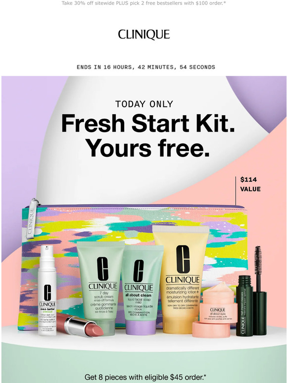Clinique: 6 free minis + a gift box. Create your gift now with purchase ...
