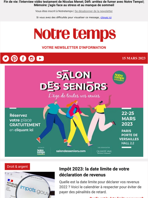 notretemps: Impôt 2023: la date limite de votre déclaration de revenus ... notretemps: Impôt 2023: la date limite de votre déclaration de revenus ...