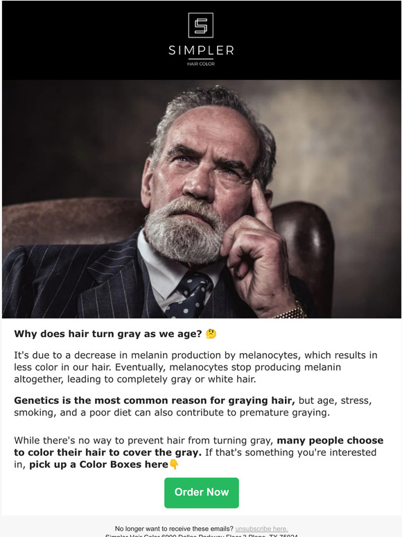 Simpler Hair Color: Why Does Hair Turn Gray? 🤔 | Milled