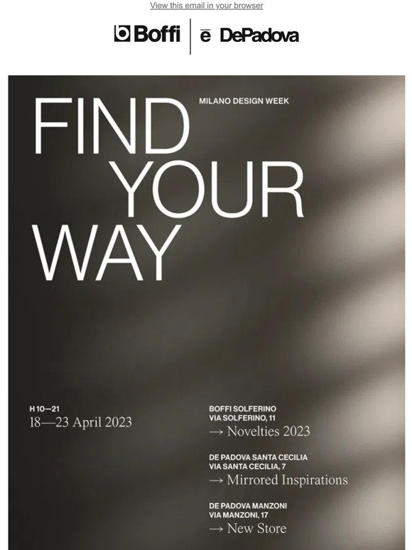 Depadova: INVITATION | MILANO DESIGN WEEK 2023 | Milled