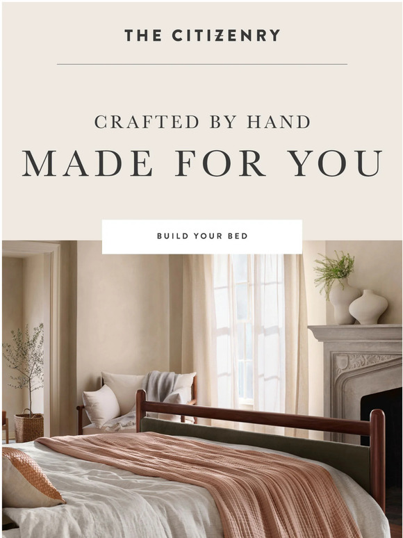 The Citizenry: Create Your Custom Bed | Milled