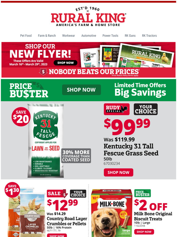 Rural King: New Flyer, New Savings To Take Advantage Of! Save $2 On ...
