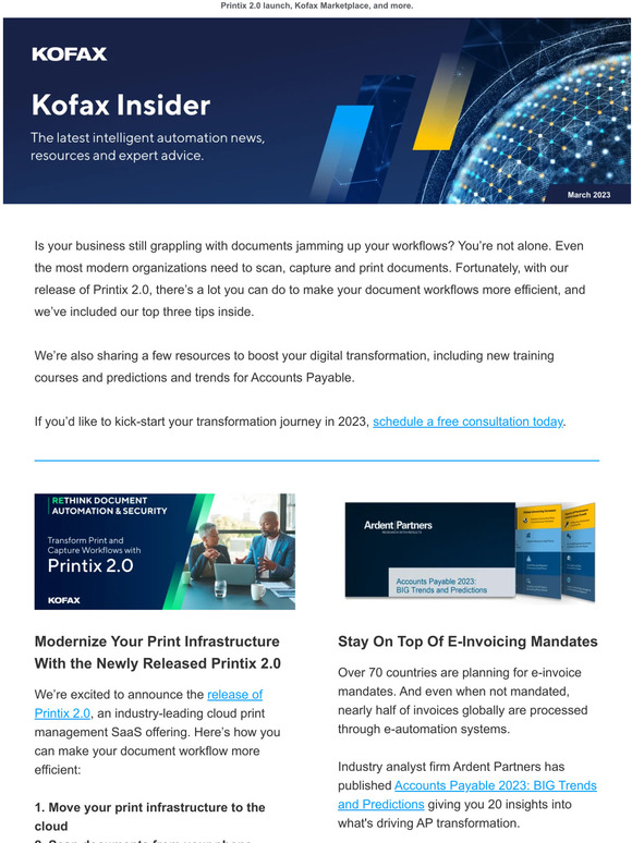 Kofax: Kofax Insider | March 2023 | Milled