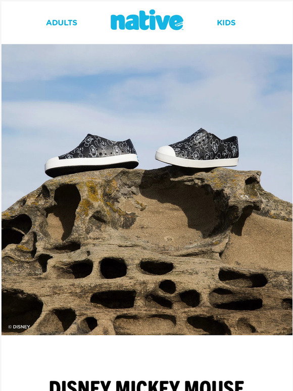 Native Shoes: Disney Mickey Mouse designs meet our classic Jefferson ...
