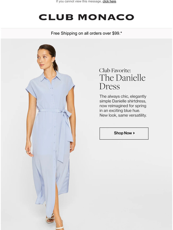 Club Monaco: The Danielle dress—in NEW colors | Milled