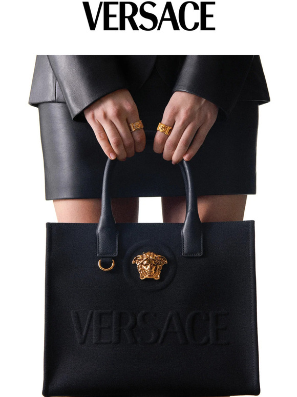 Versace: Shopper in tela La Medusa | Milled