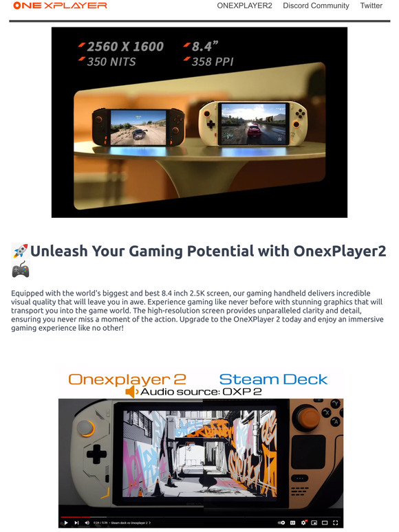 Onexplayer: Come See: World's Biggest Screen on a Handheld! 📩 | Milled